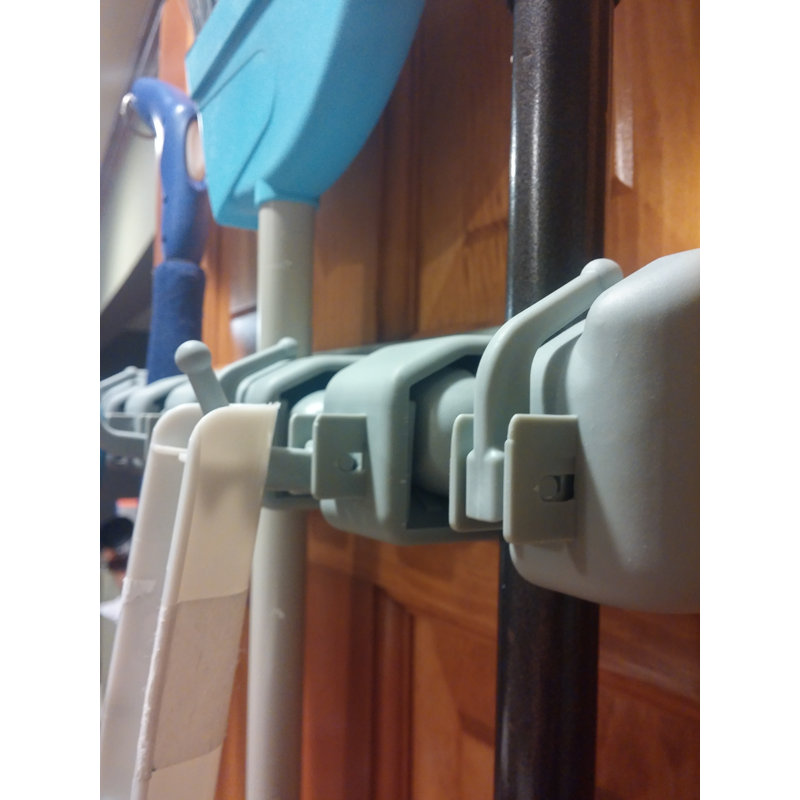 Symple Stuff Wagnon Sorbus Wagnon Broom and Mop Storage Organizer, Wall Mounted Organizer and ...